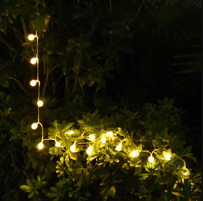 20 Golden Moroccan Orb LED String Lights - Ex And Next