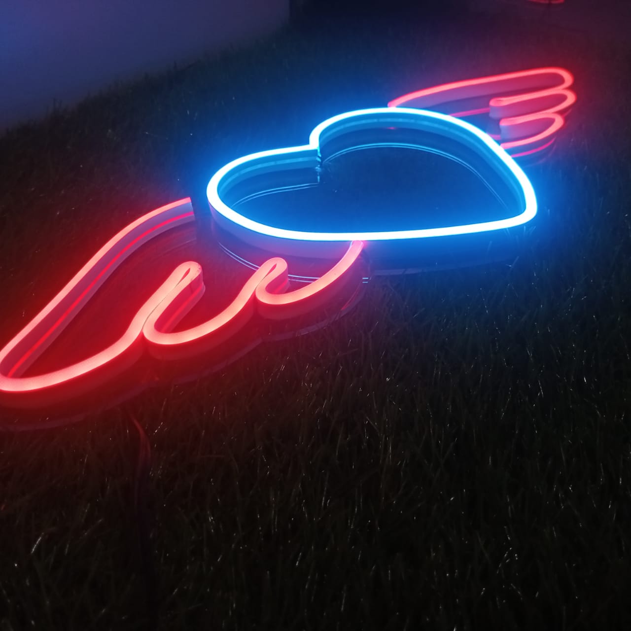 Buy Flying Heart Neon Light | Decoration Stuff - Ex And Next