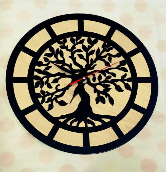New Tree Design Wall Clock - Ex And Next