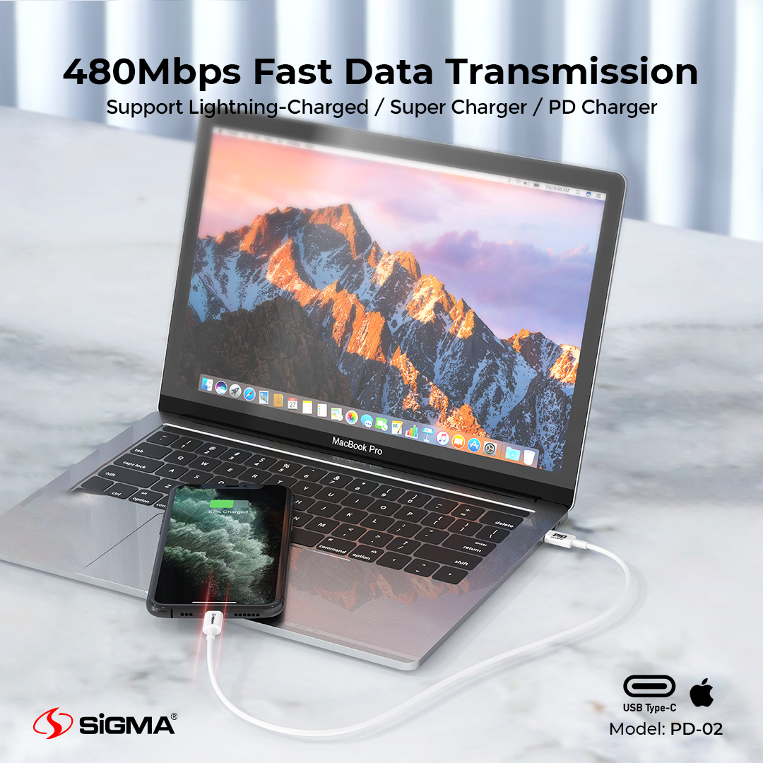 Sigma - 20W Fast Charging - PD Power Delivery - Lightning To USB-C ...
