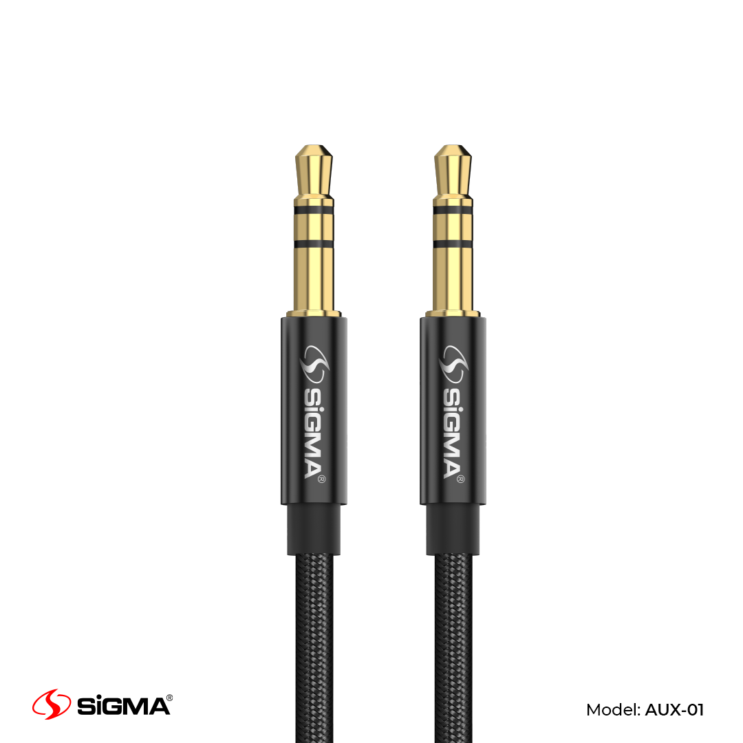 Sigma - Gold Plated AUX Stereo Audio Cable – AUX-01 - Ex And Next