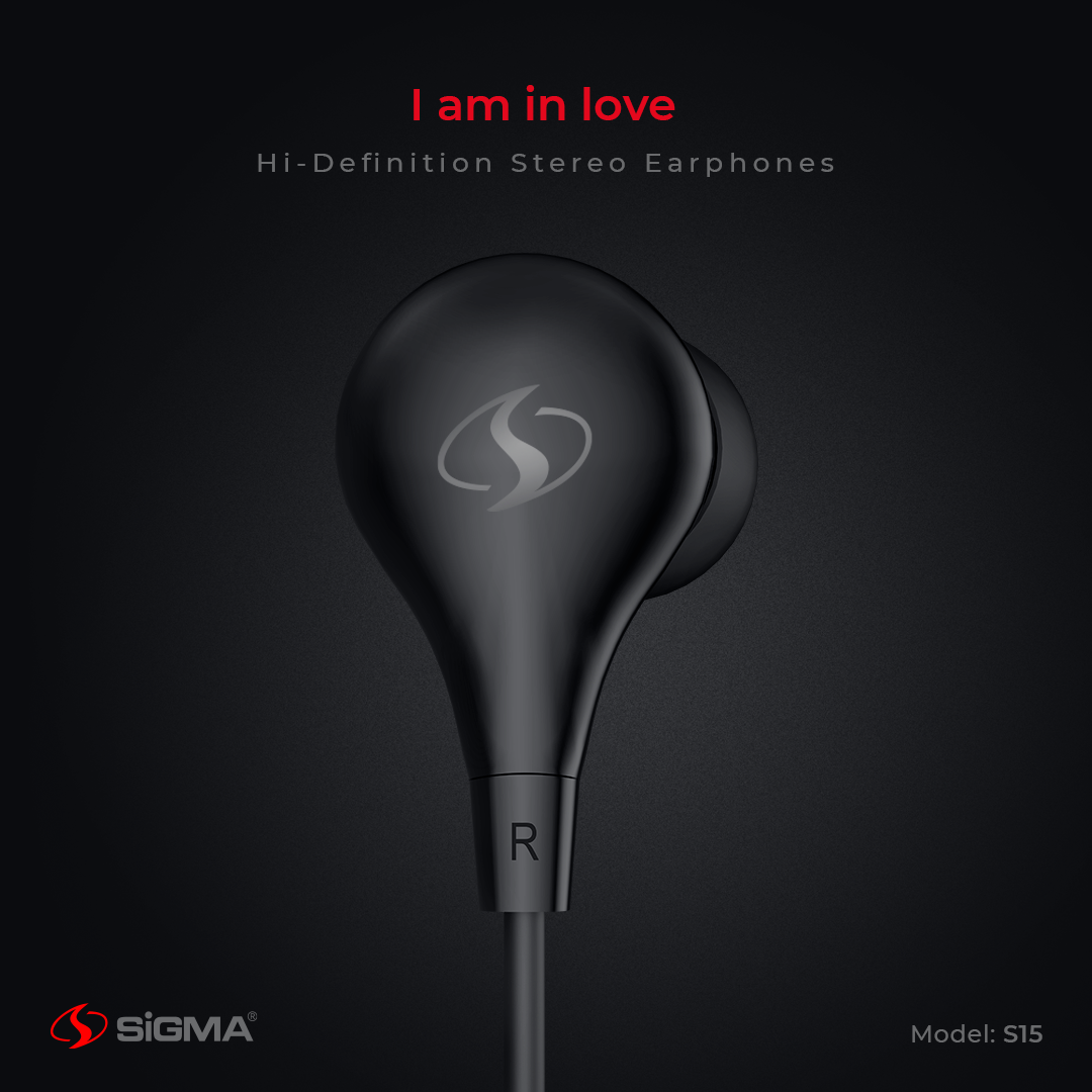 Sigma - Hi-definition Stereo In-ear Earphones With Mic – S15 (Random ...