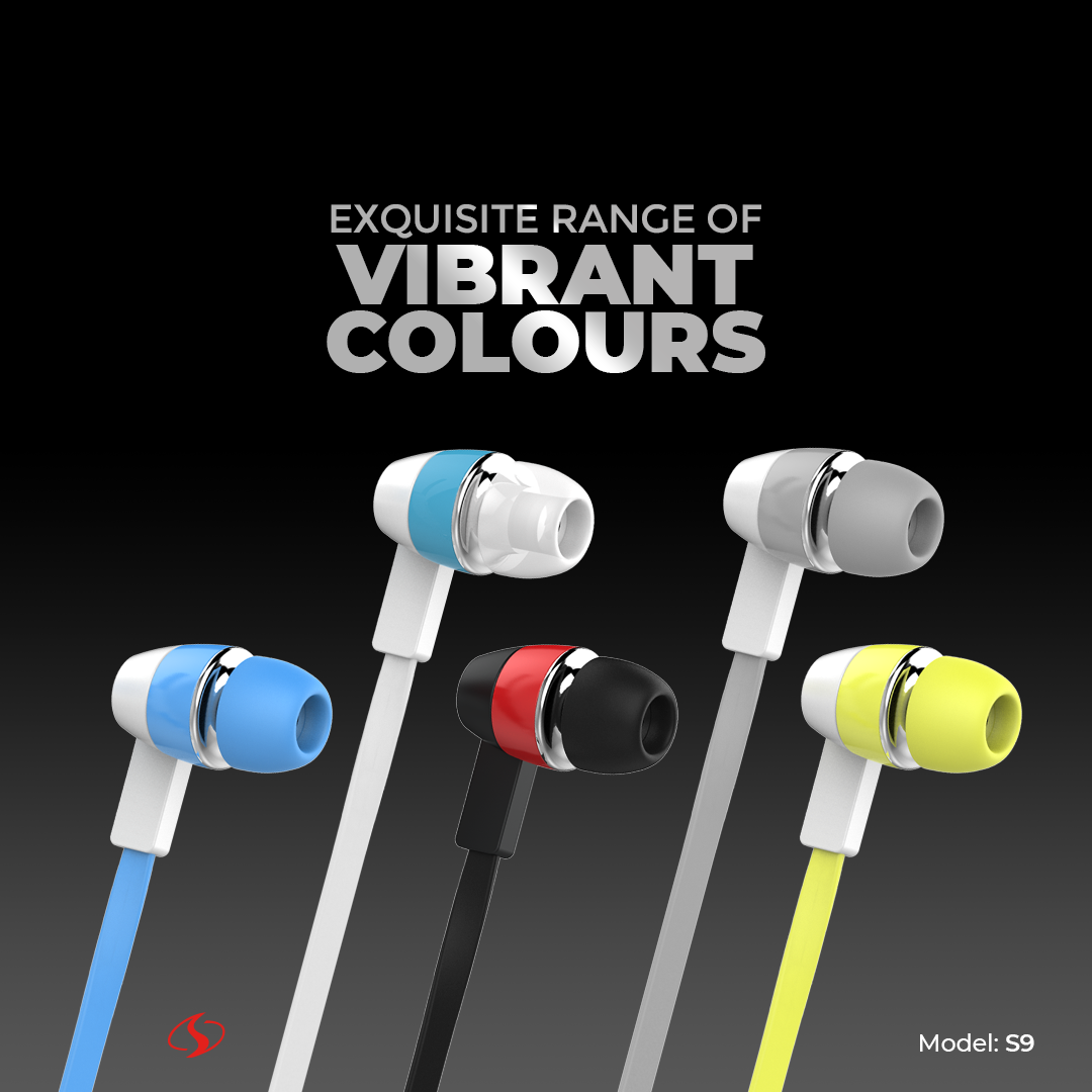 Sigma - High Quality Stereo In-ear Earphones With Mic – S9 (Random ...