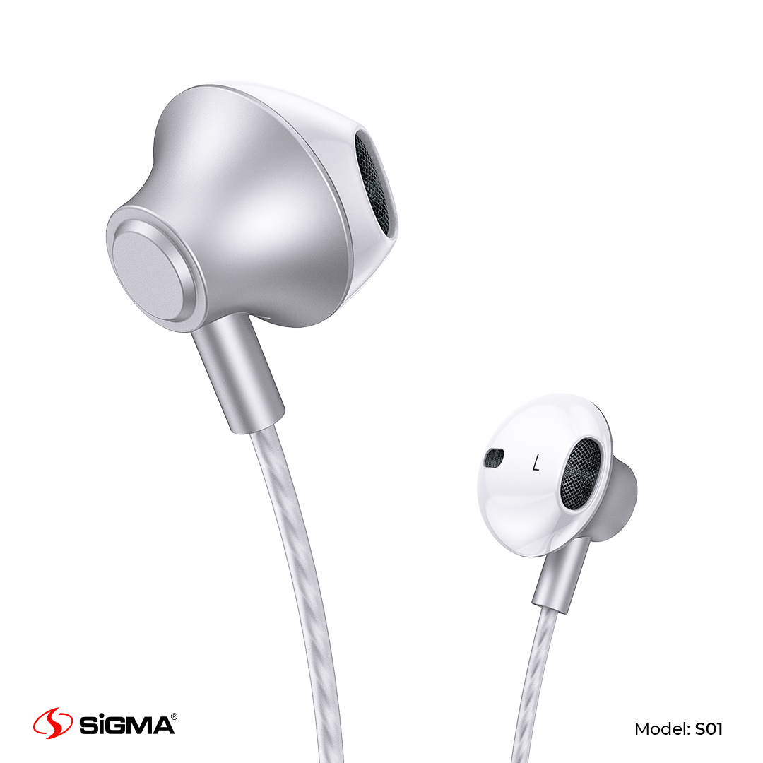 Sigma - Premium Metal Casing In-ear Earphones With Mic – S24 (Random ...