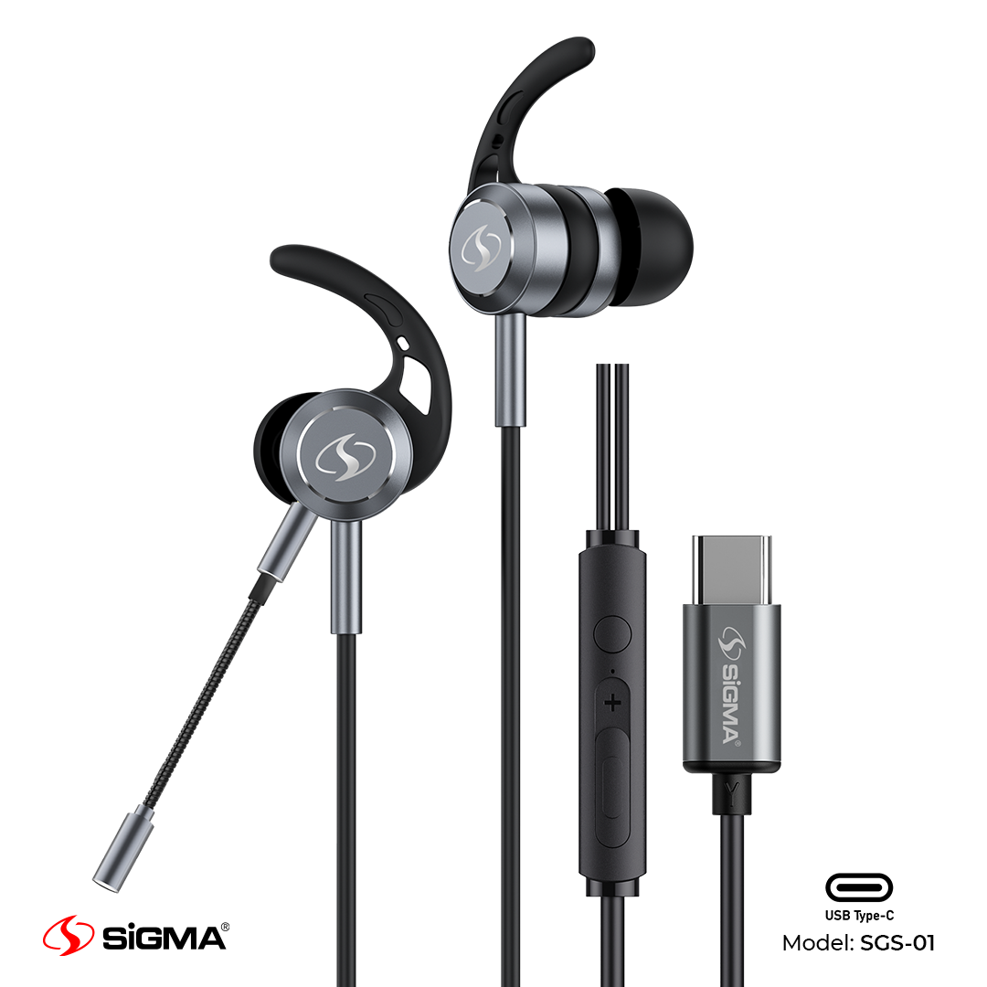Sigma - PUBG Dark Shadow Type-C In-ear Gaming Earphones – SGS-01 - Ex ...