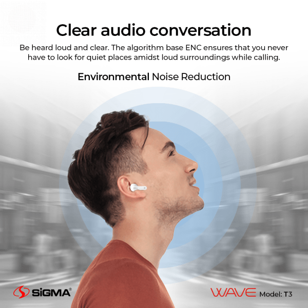 Sigma - Wave True Wireless TWS Earbuds - T3 (Random Color) - Ex And Next