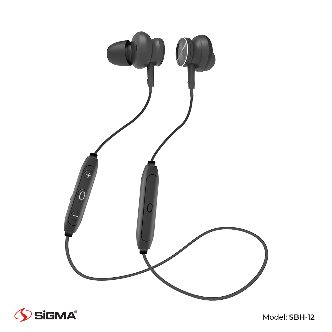 Sigma - Wireless Sports Earphones - SBH-12 (Random Color) - Ex And Next