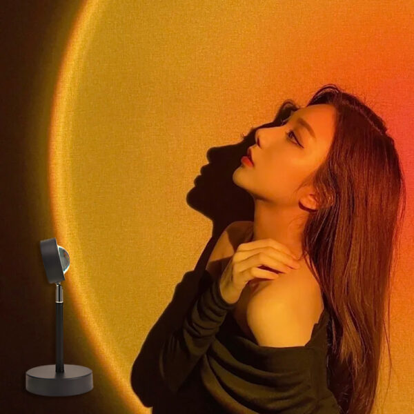 Sunset Lamp, APP Control, RGB Color, DIY Sunset Light Rainbow Projector ...