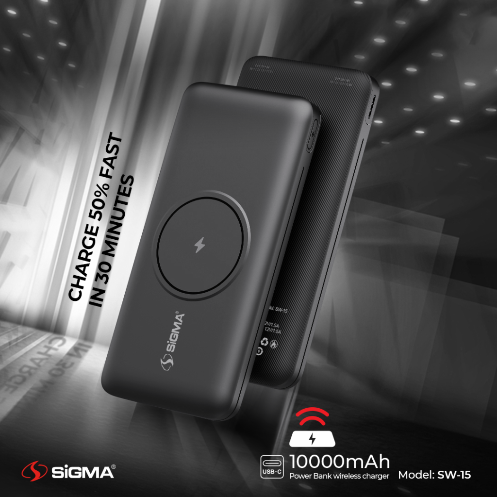 Sigma - 18w PD+QC3.0 10000mah – Sw-15 - Ex And Next