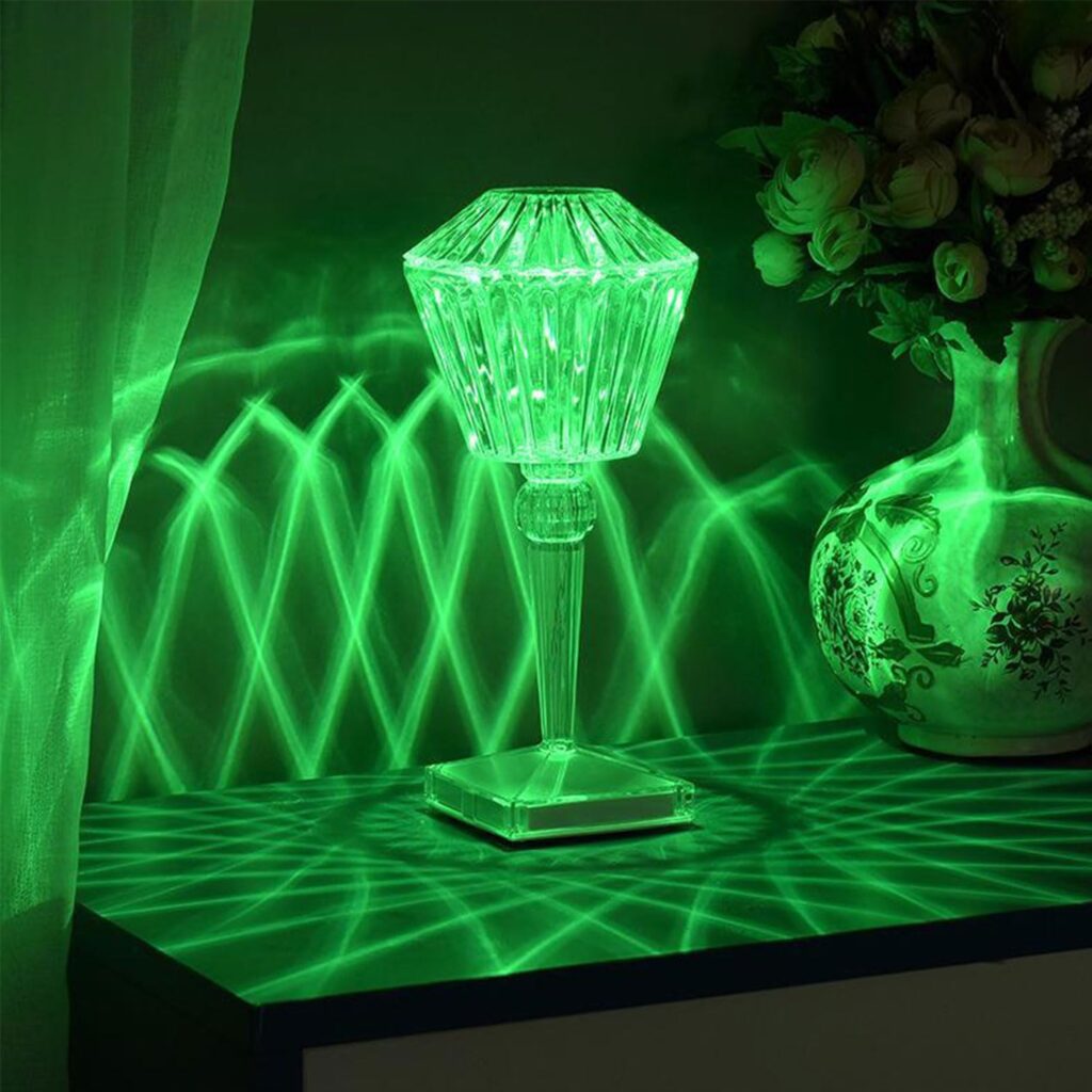 Rise Diamond Table Touch Lamp Crystal USB Chargeable - Ex And Next